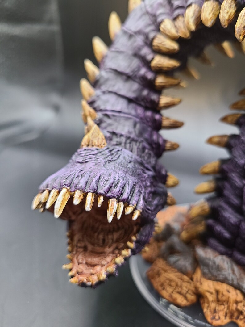 Hand-painted Purple Worm Monster: Wizkids D&D Nolzur's Marvelous ...