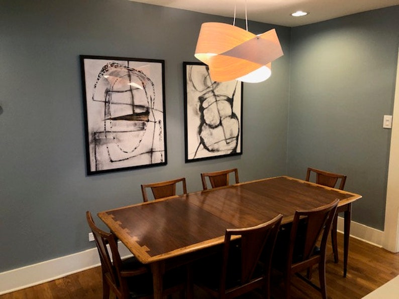 Designer Lamp Blume 2 Pendant Crafted With Real Wood Veneer-desk Decor ...