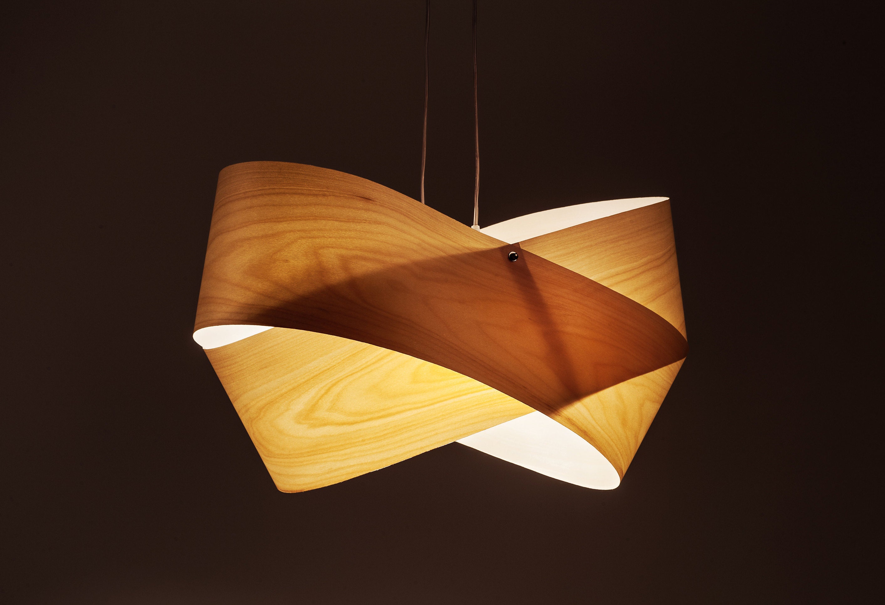 Designer Lamp Blume 2 Pendant Crafted With Real Wood Veneer-desk Decor ...