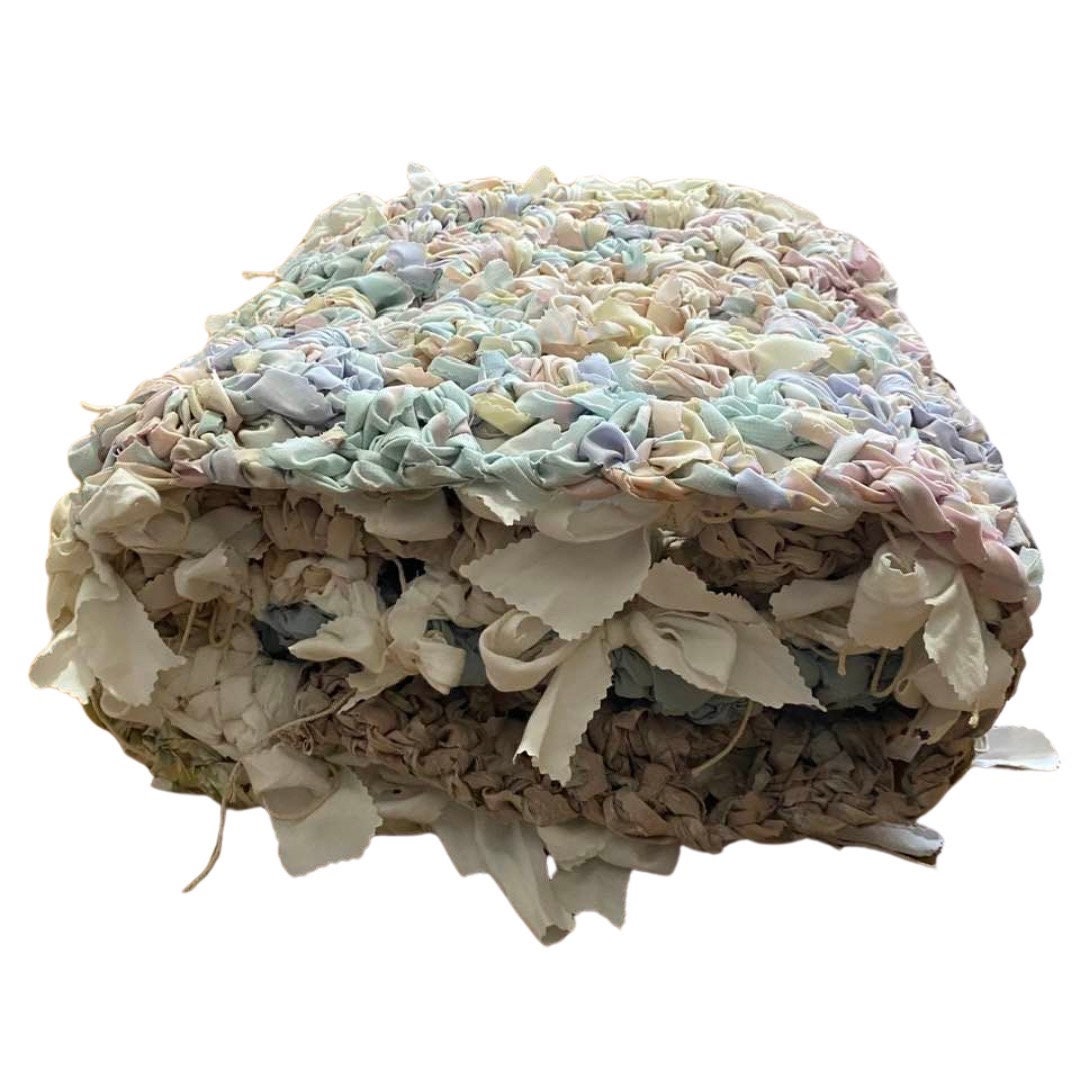 NEW Handmade Crocheted Shabby Chic Cottage Granny Square Rag Rug - Etsy