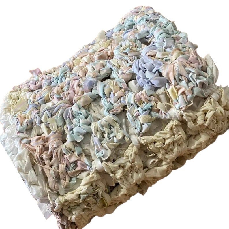 NEW Handmade Crocheted Shabby Chic Cottage Granny Square Rag Rug - Etsy