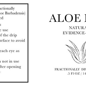 Organic Eye Drops: Aloe Eyes - Etsy