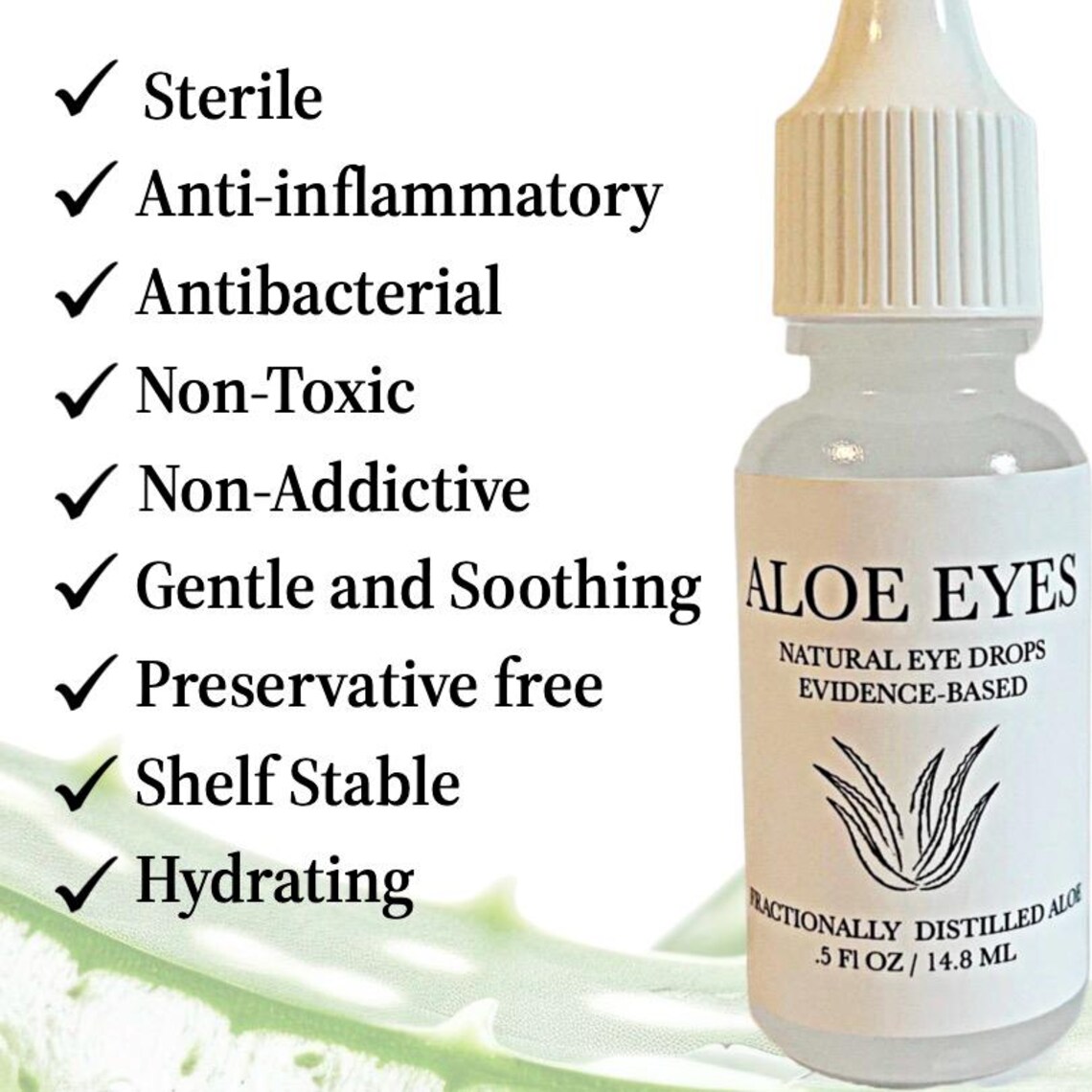 Organic Eye Drops: Aloe Eyes - Etsy