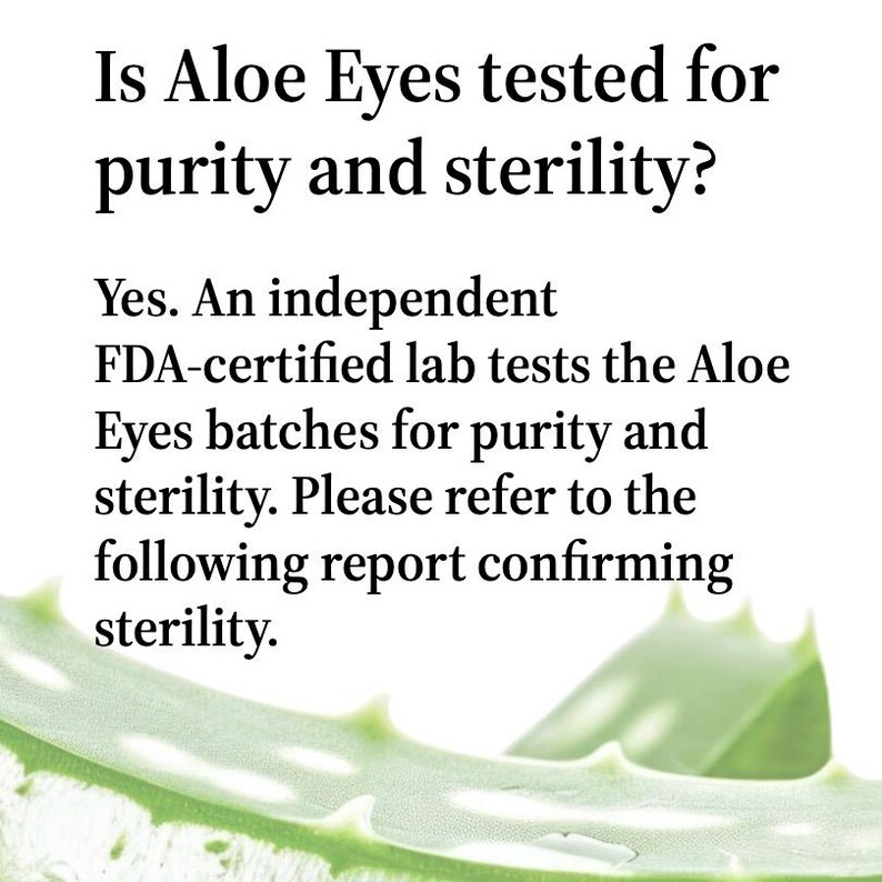 Organic Eye Drops: Aloe Eyes - Etsy
