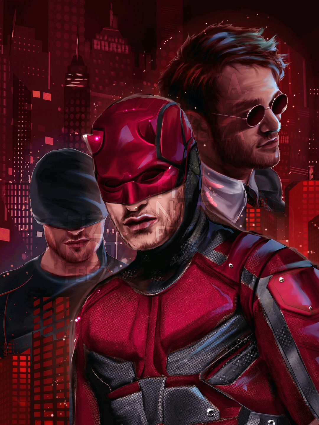 Marvel's Daredevil the Daredevil Poster Matt Murdock Fan Art PRE-ORDER ...