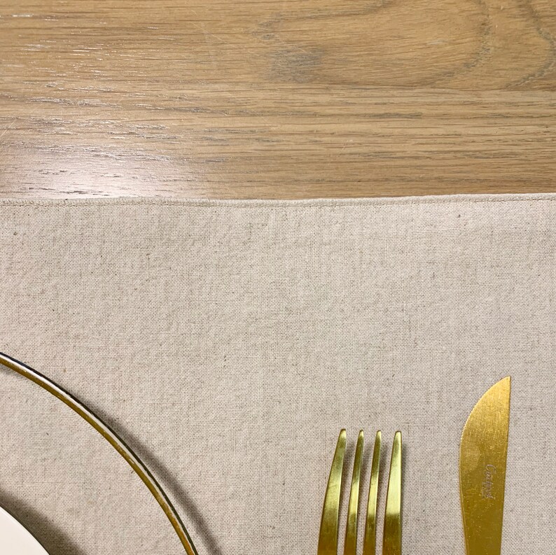 Simple Linen Placemats Table Linens Edge Linen Placemat Set of 2 Linen ...