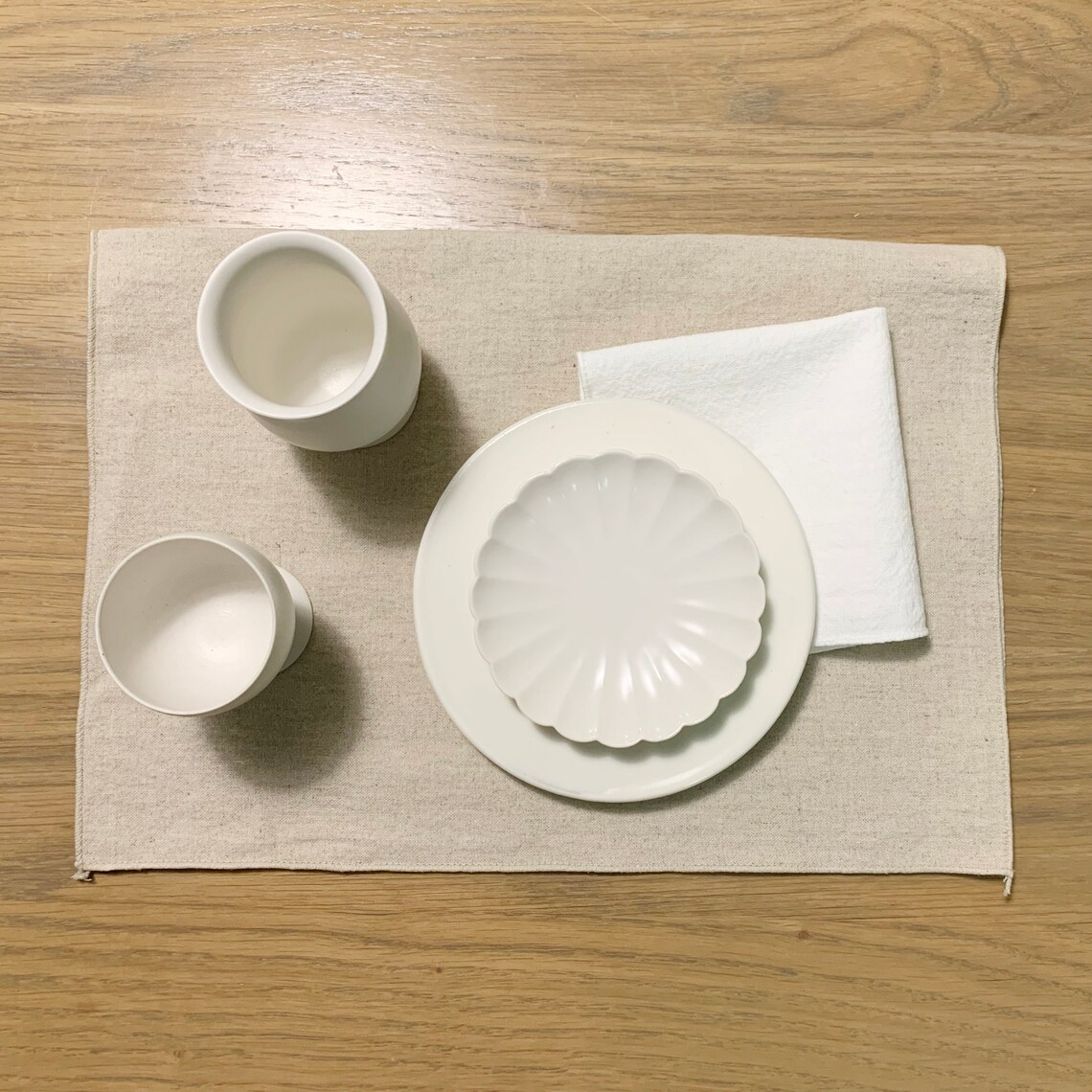 Simple Linen Placemats Table Linens Edge Linen Placemat Set of 2 Linen ...