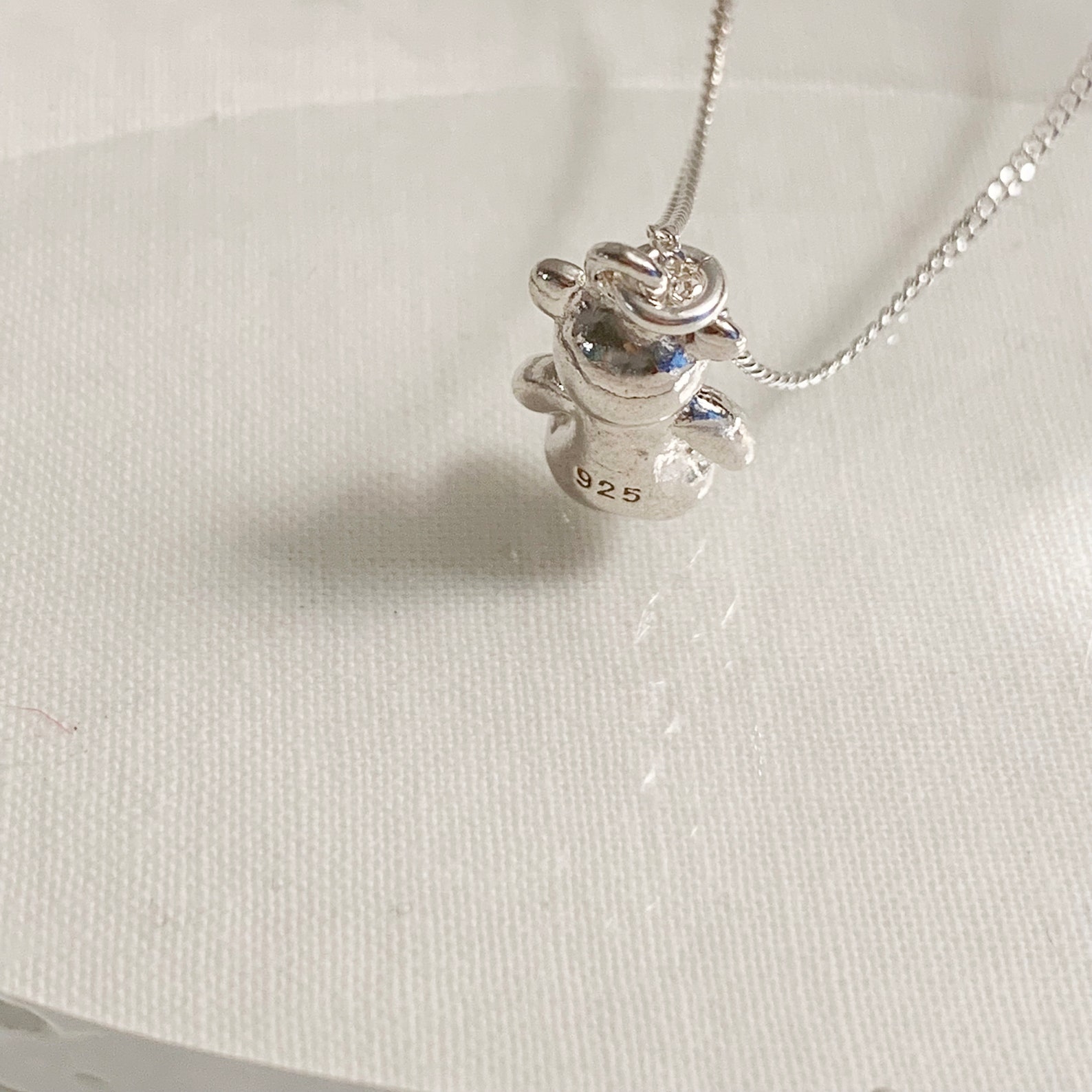 Teddy Bear Necklace Teddy Bear Pendant Silver Bear Necklace Gummy Bear ...