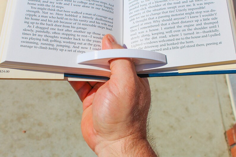 Thumb Book Page Holder Hold Book Pages Open Using Only One - Etsy
