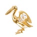 Handmade 24K Gold Plated Pelican Hand Decorated With Swarovski Crystals ...