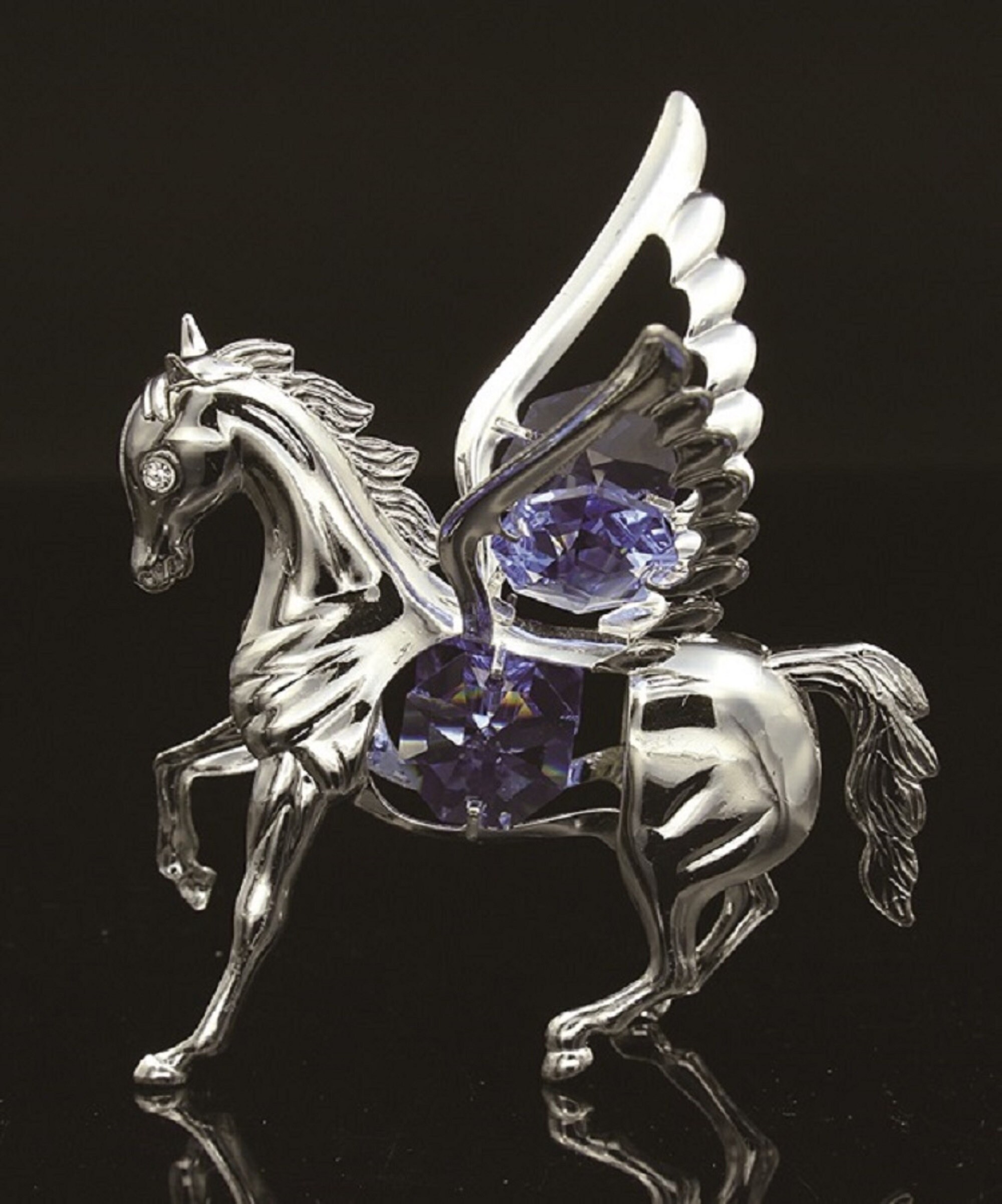 Handmade Gold Silver Plated Pegasus Figurine Hand Decorated - Etsy