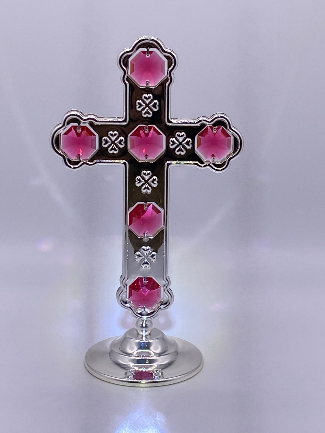 Handmade 24K Gold Silver Plated Holy Cross Hand Decorated | Etsy