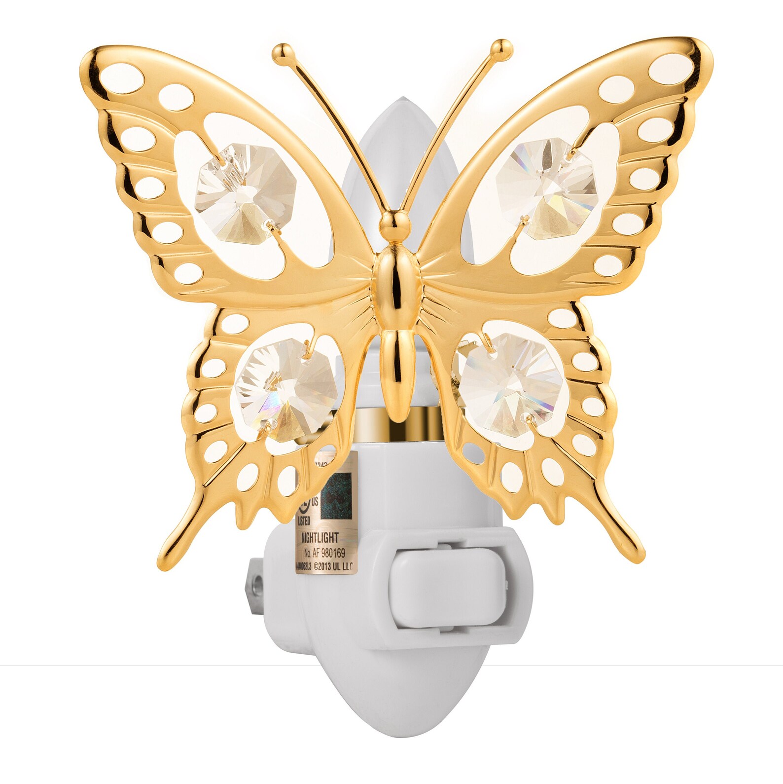 24K Gold Plated Butterfly Handcrafted Luxury Night Light | Etsy