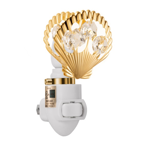 24K Gold Plated Sea Shell Handcrafted Luxury Night Light | Etsy