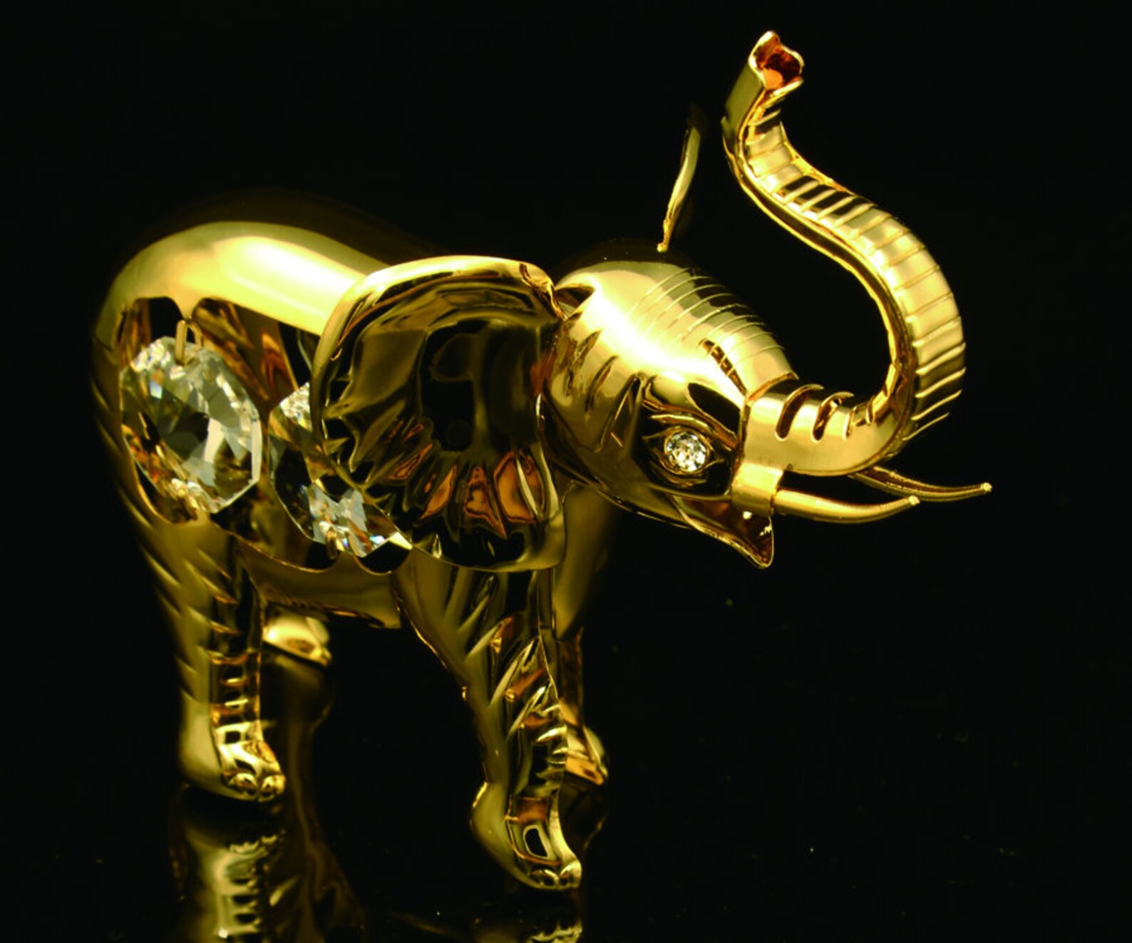 Handmade 24K Gold Plated Elephant Hand Decorated With - Etsy