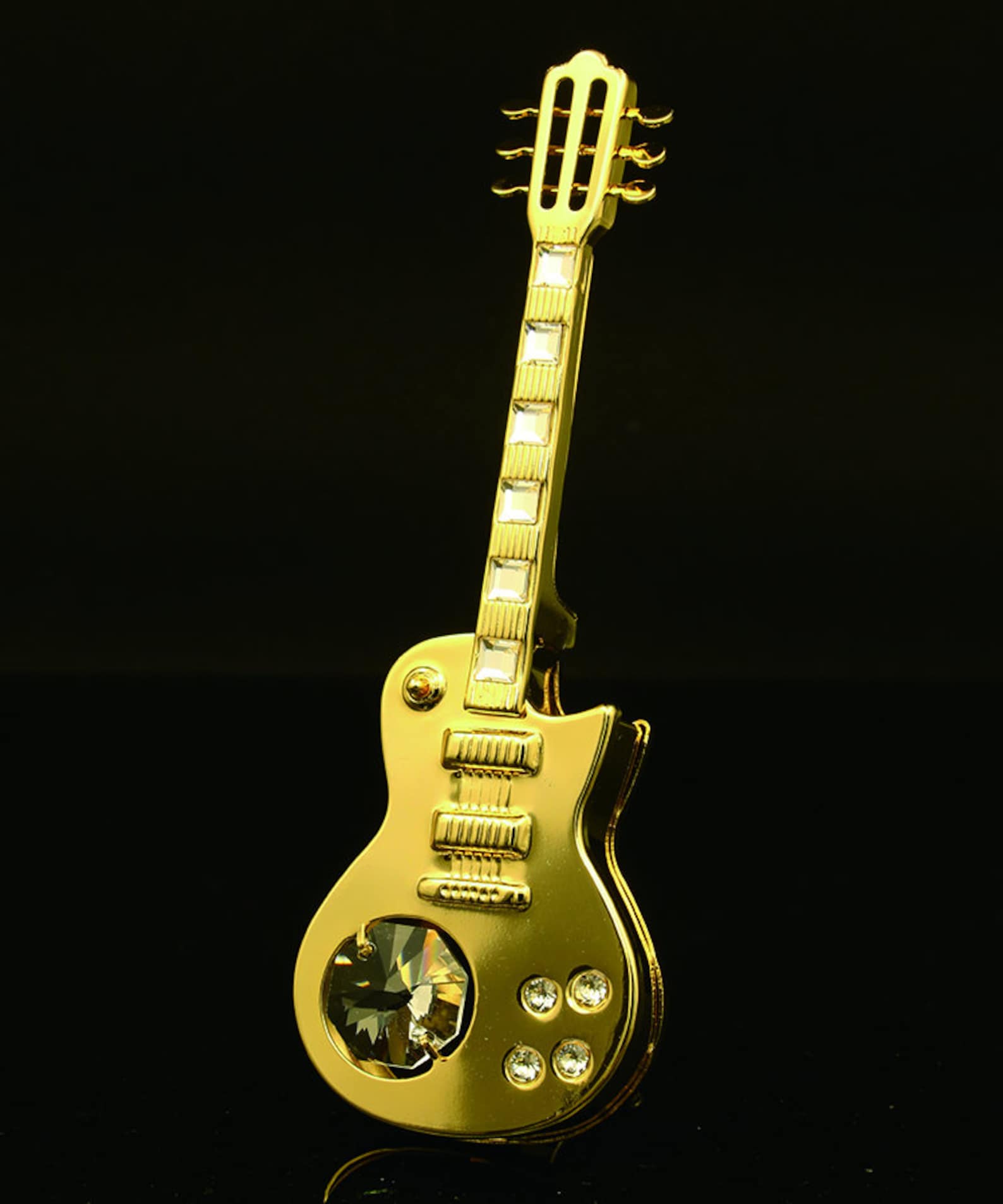 Handmade 24K Gold Plated Guitar Hand Decorated With Swarovski | Etsy