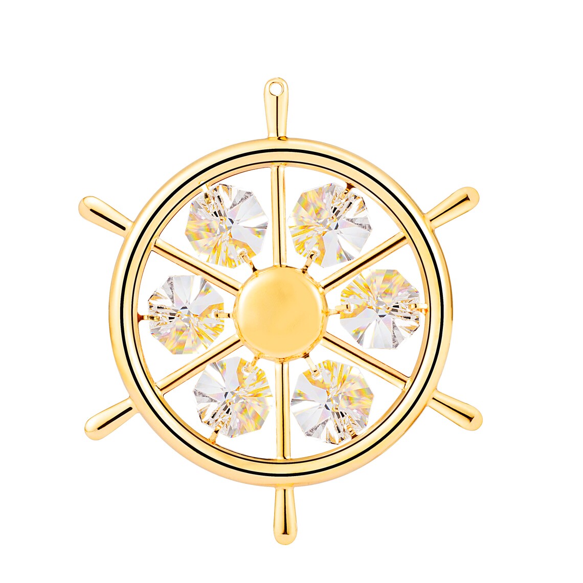 Handmade 24K Gold Plated Captain's Wheel Hand Decorated W/ | Etsy