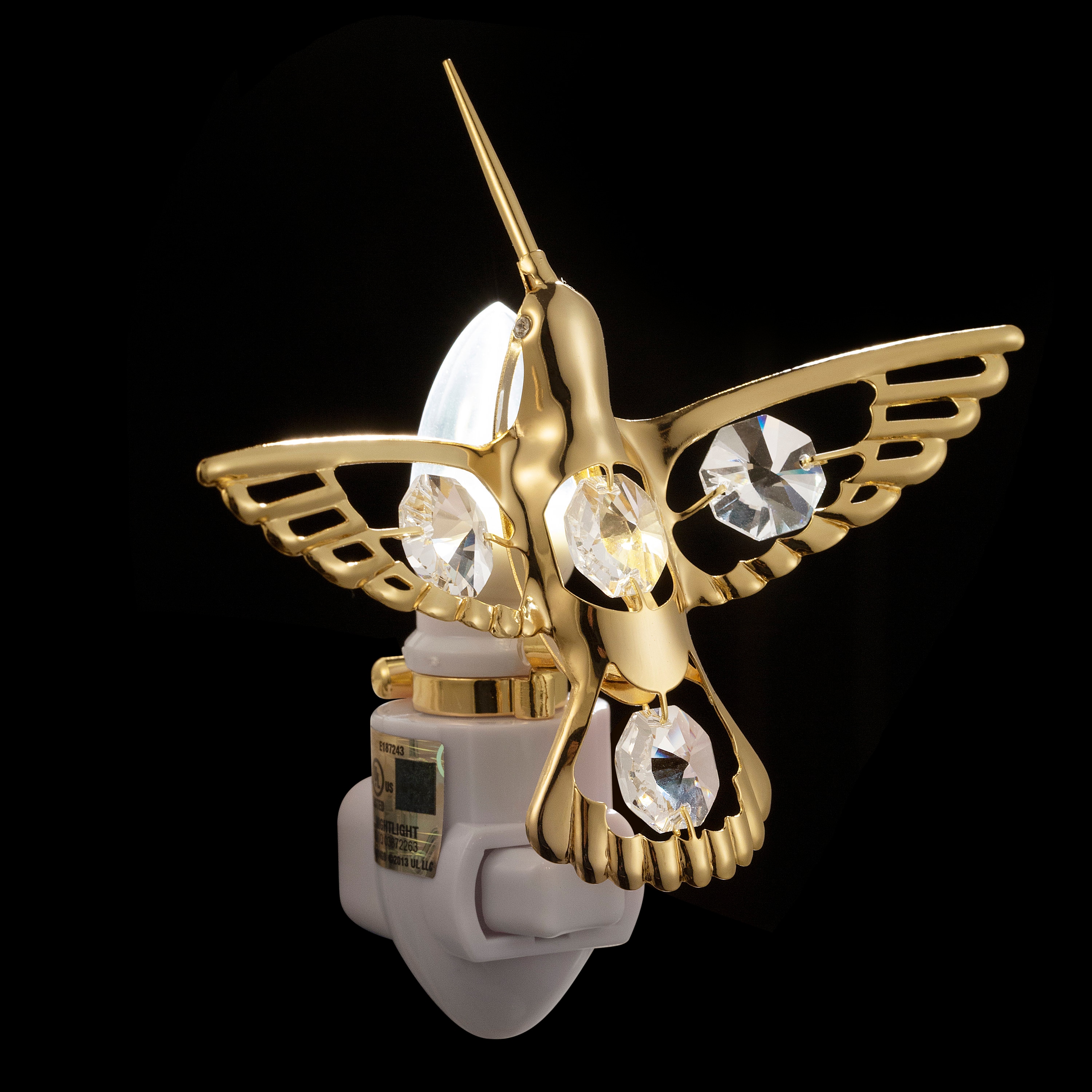 24K Gold Plated Hummingbird Handcrafted Luxury Night Light | Etsy