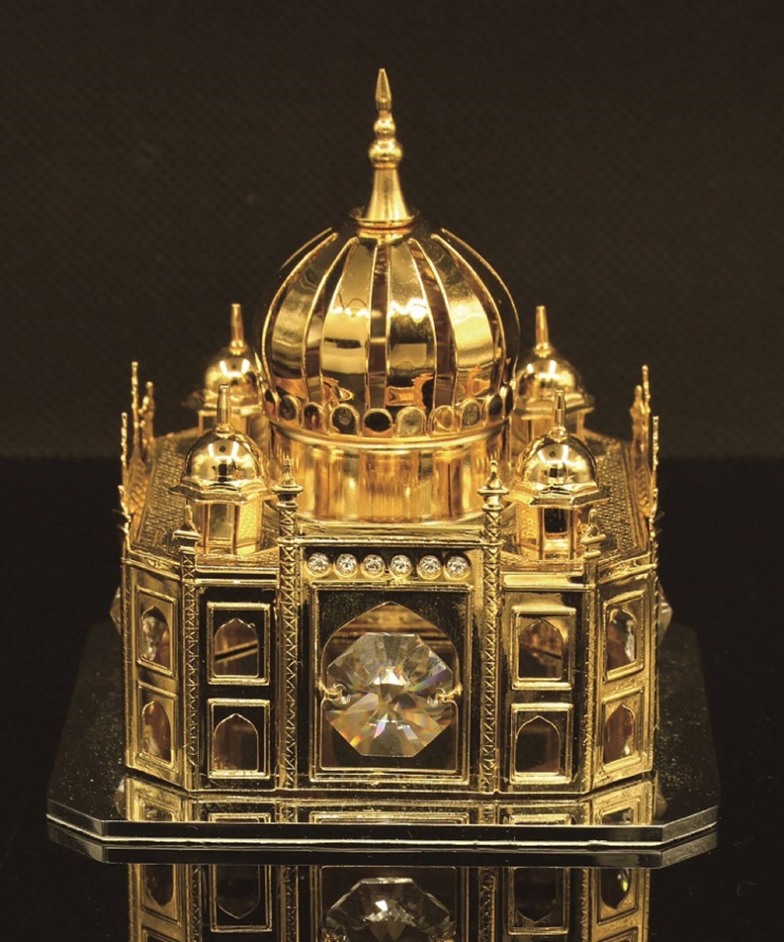 Handmade 24K Gold Plated Taj Mahal Hand Decorated With | Etsy