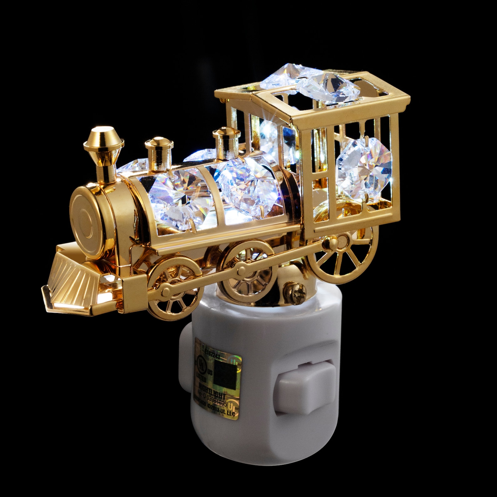 24K Gold plated locomotive train handcrafted luxury night | Etsy