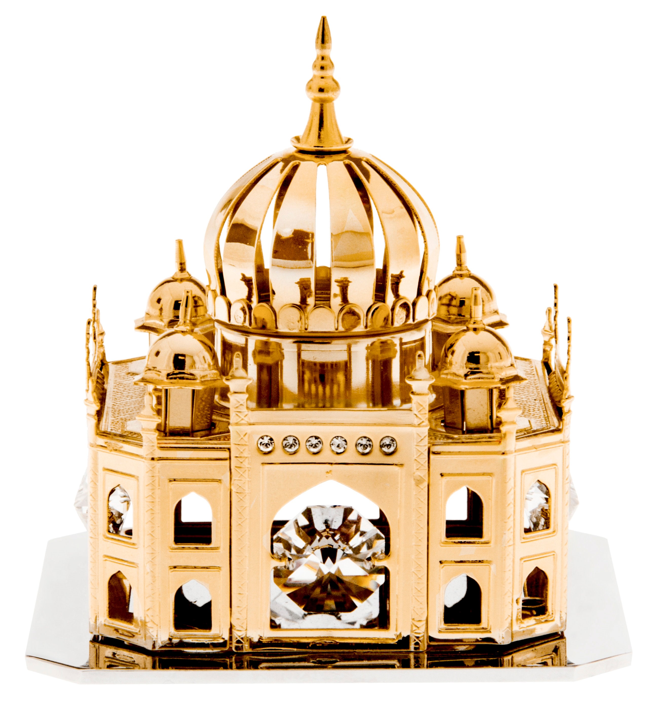 Handmade 24K Gold Plated Taj Mahal Hand Decorated With - Etsy