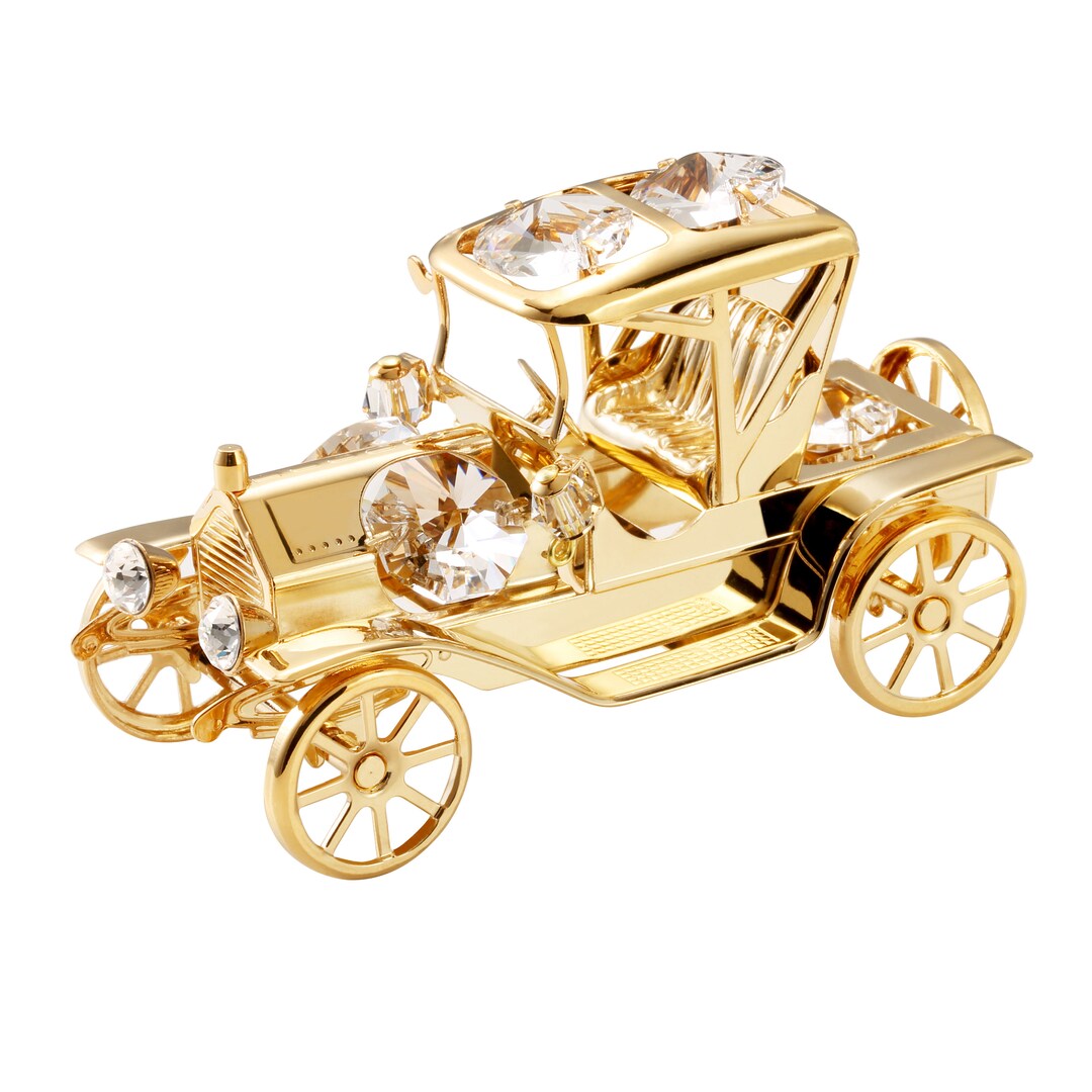 Handmade 24K Gold Plated Vintage Car Hand Decorated W/ Swarovski ...