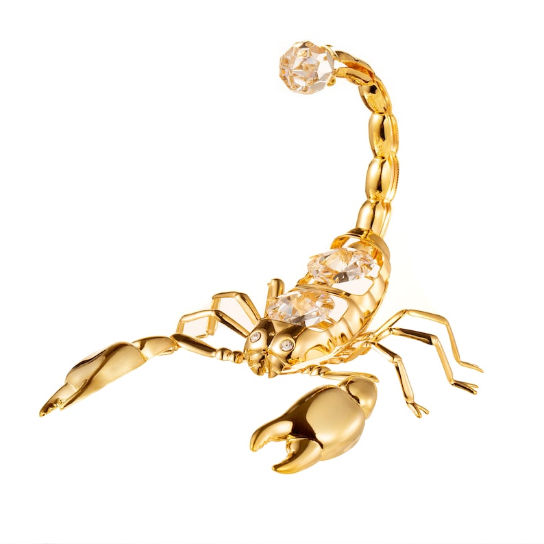 Handmade 24K Gold Plated Scorpion Hand Decorated With - Etsy