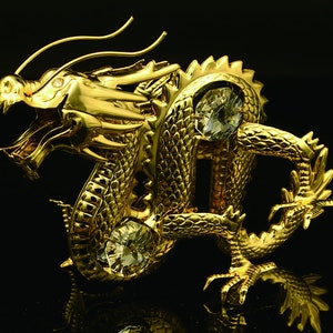 Handmade 24K Gold Plated Dragon Hand Decorated With Swarovski Crystals ...