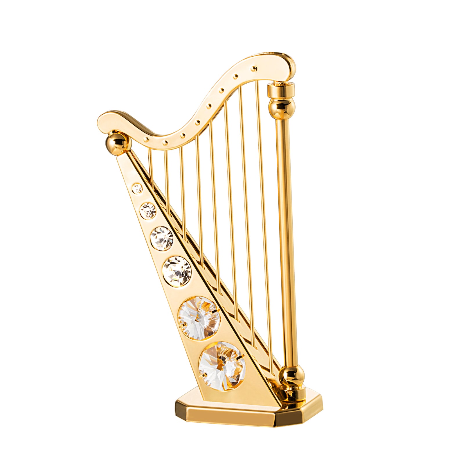 Handmade 24K Gold Plated Harp Hand Decorated With Swarovski - Etsy