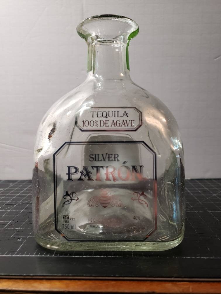 Patron Tequila Empty Bottle 750ml Free Shipping - Etsy