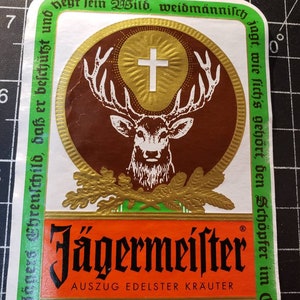 99 Vintage Jagermeister Labels 1000ml Bottle - RARE - Ninety Nine ...