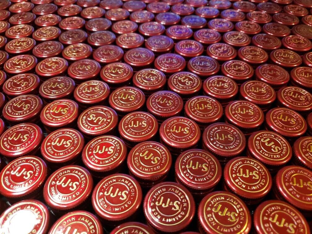 100 Jameson Irish Whiskey Bottle Caps - One Hundred - Free Shipping! - Etsy
