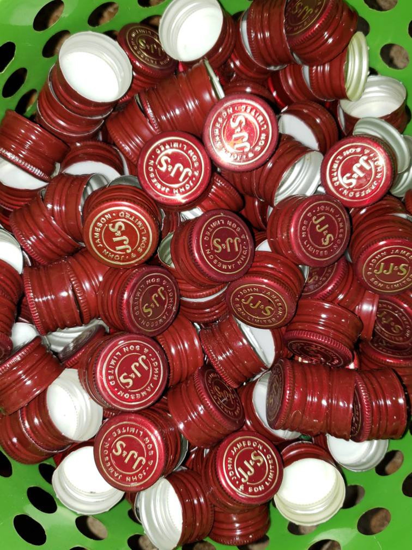 Jameson Bottle Caps -(50)- Fifty Caps- 1000ml - FREE SHIPPING - Etsy