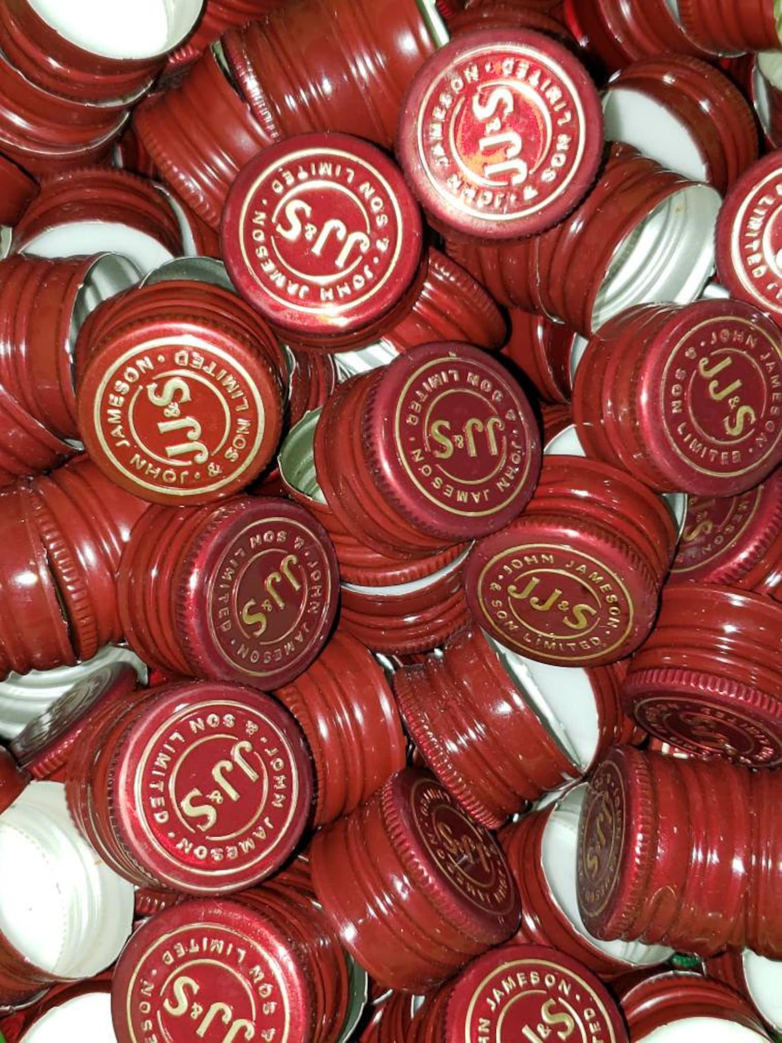 Jameson Bottle Caps -(50)- Fifty Caps- 1000ml - FREE SHIPPING - Etsy