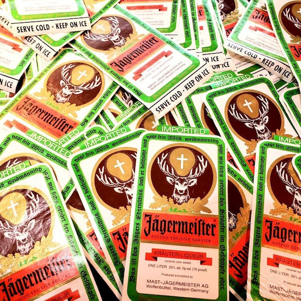 Jagermeister Label - Etsy