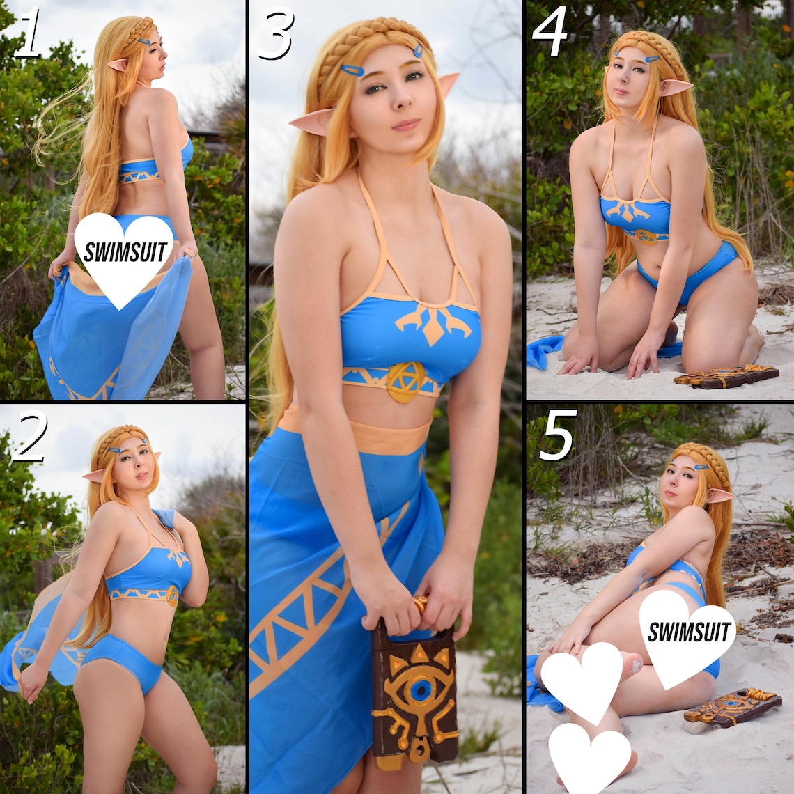 NSFW Bikini Botw Princess Zelda Cosplay Prints the Legend of Zelda: Breath of the Wild - Etsy