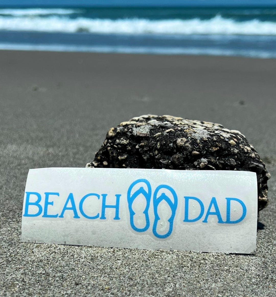 Beach Sticker for Dad Sticker Flip Flop Sticker for Car Accessories for ...