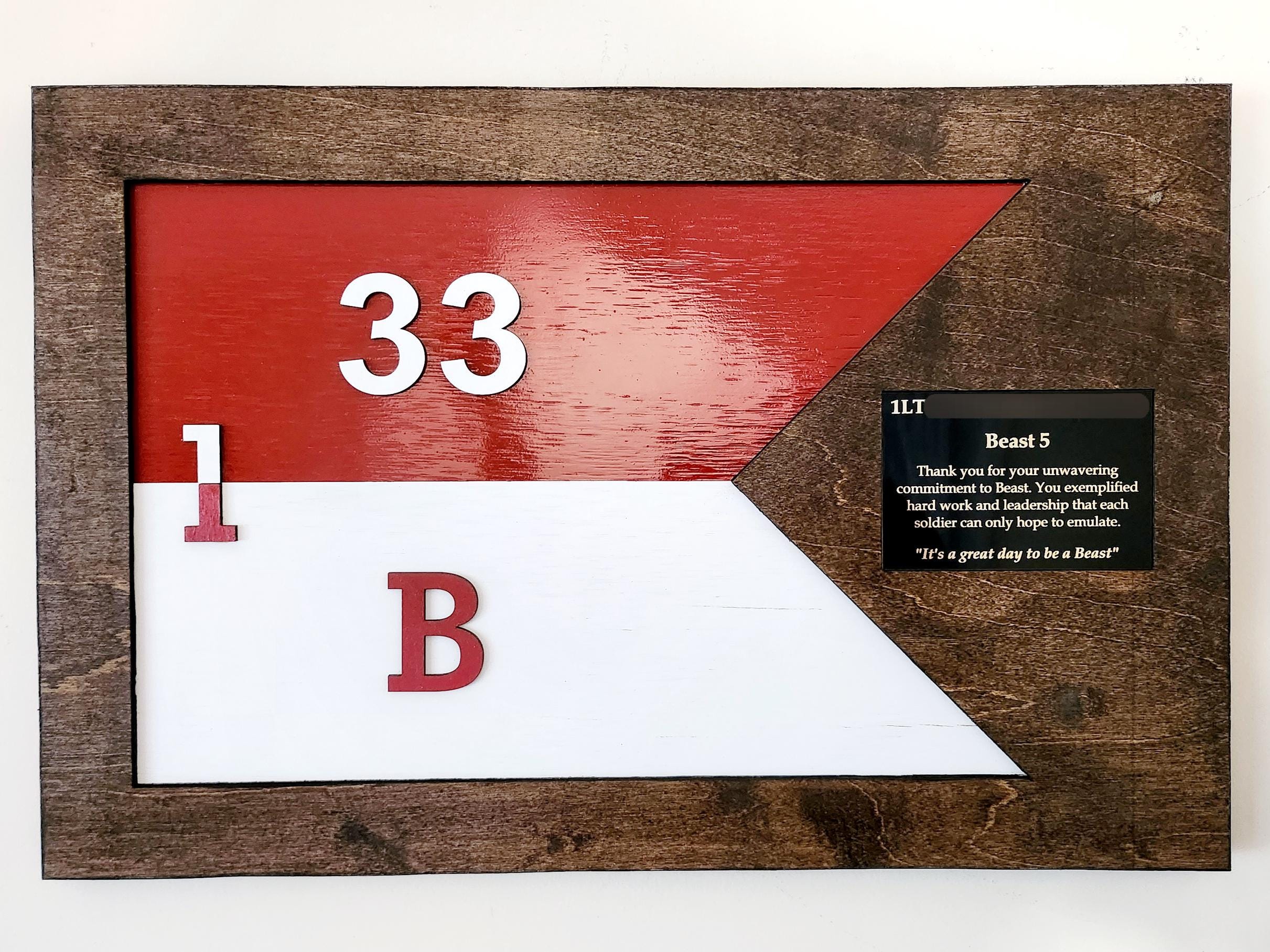 Cavalry Custom Wood Guidon Plaque, Military Gift, PCS, Award ...