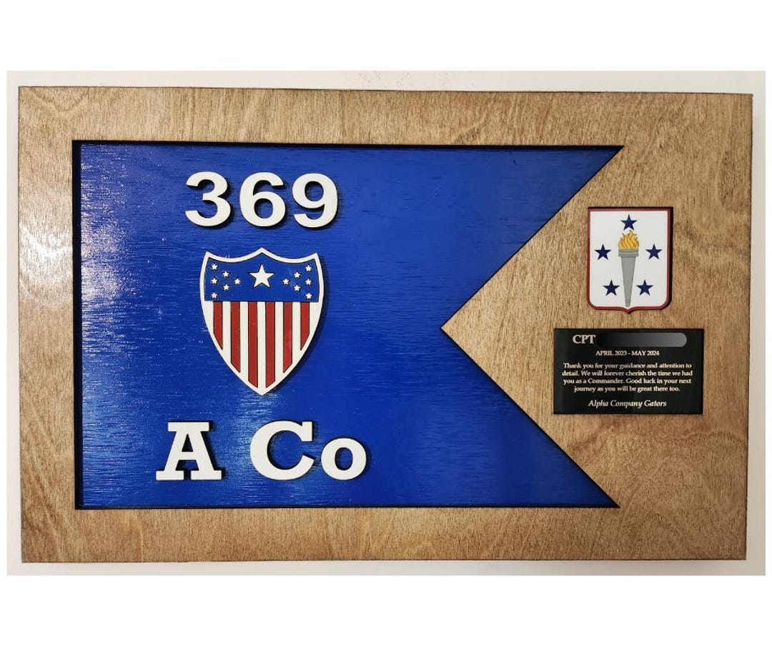 Adjutant General Custom Wood Guidon Plaque, Military Gift, PCS, Award ...