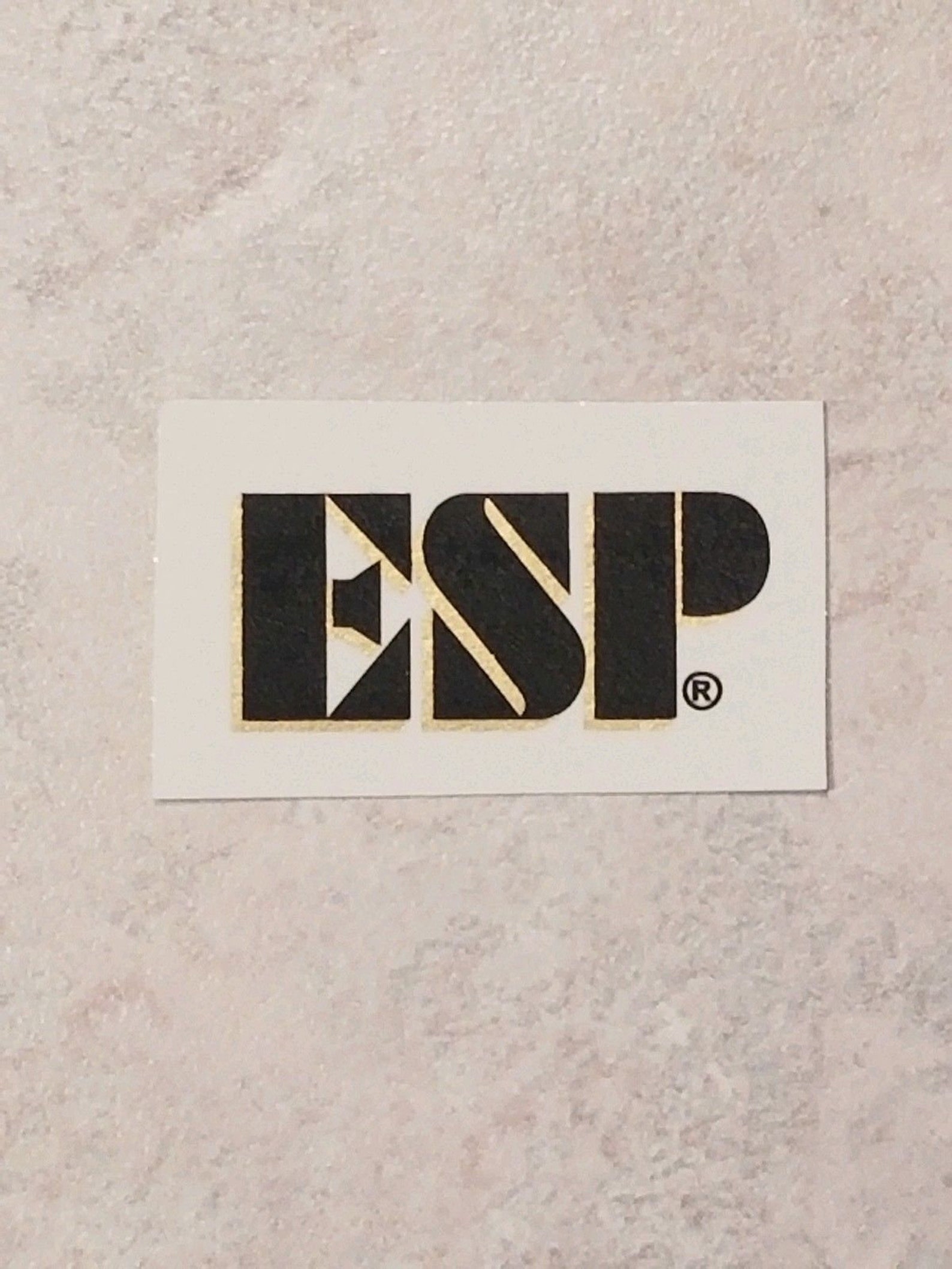 ESP® Logo Kamikaze® Guitar Waterslide Headstock Decal BLACK w | Etsy