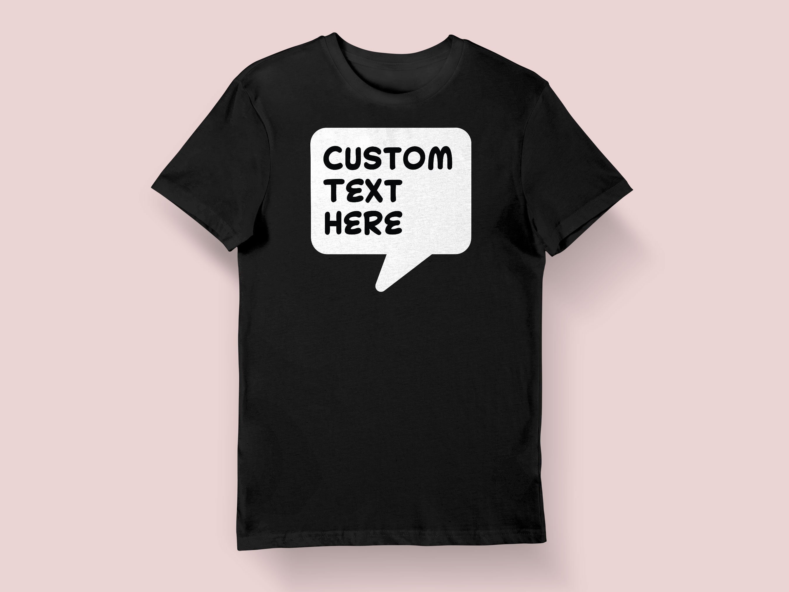 Custom Comic Book Speech Bubble T-shirt, Square, Personalize With Your ...