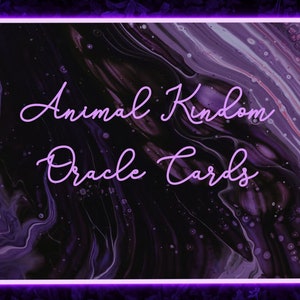 56 Card Deck: Animal Kingdom Oracle Cards - Etsy