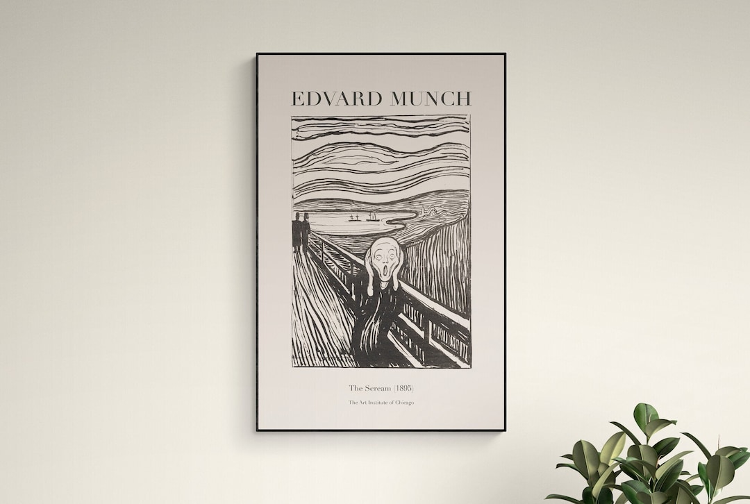 Edvard Munch - the Scream Printable Wall Art - Etsy