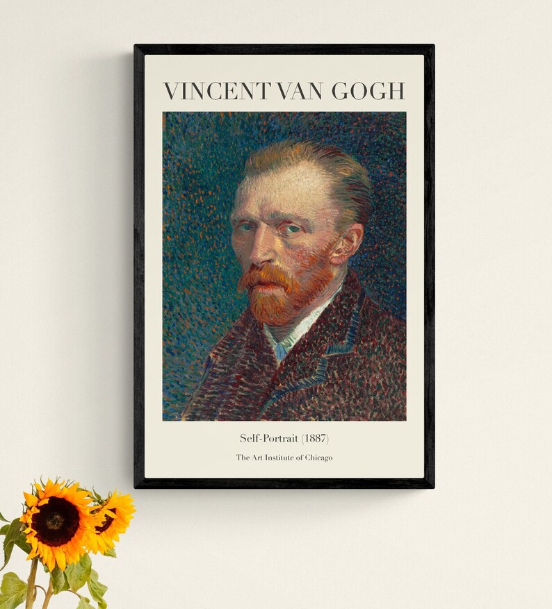 Vincent Van Gogh Self-portrait Printable Wall Art - Etsy