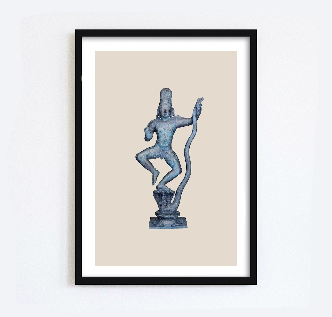 Krishna - Printable Minimalist Wall Art - Etsy
