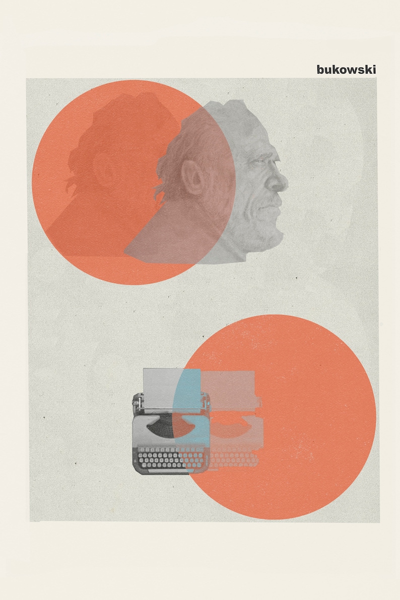 Printable Art - CHARLES BUKOWSKI - Inspired Poster, Art Print - A3 ...
