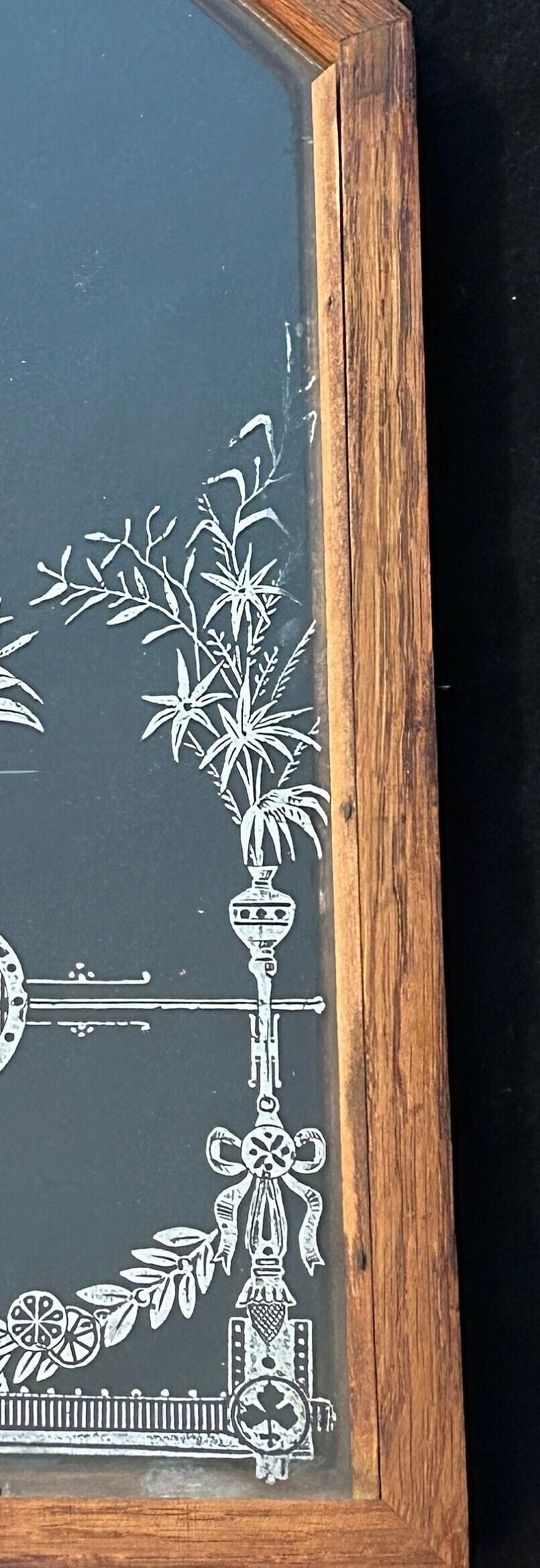 Antique Decorative Glass Cabinet Door - Etsy