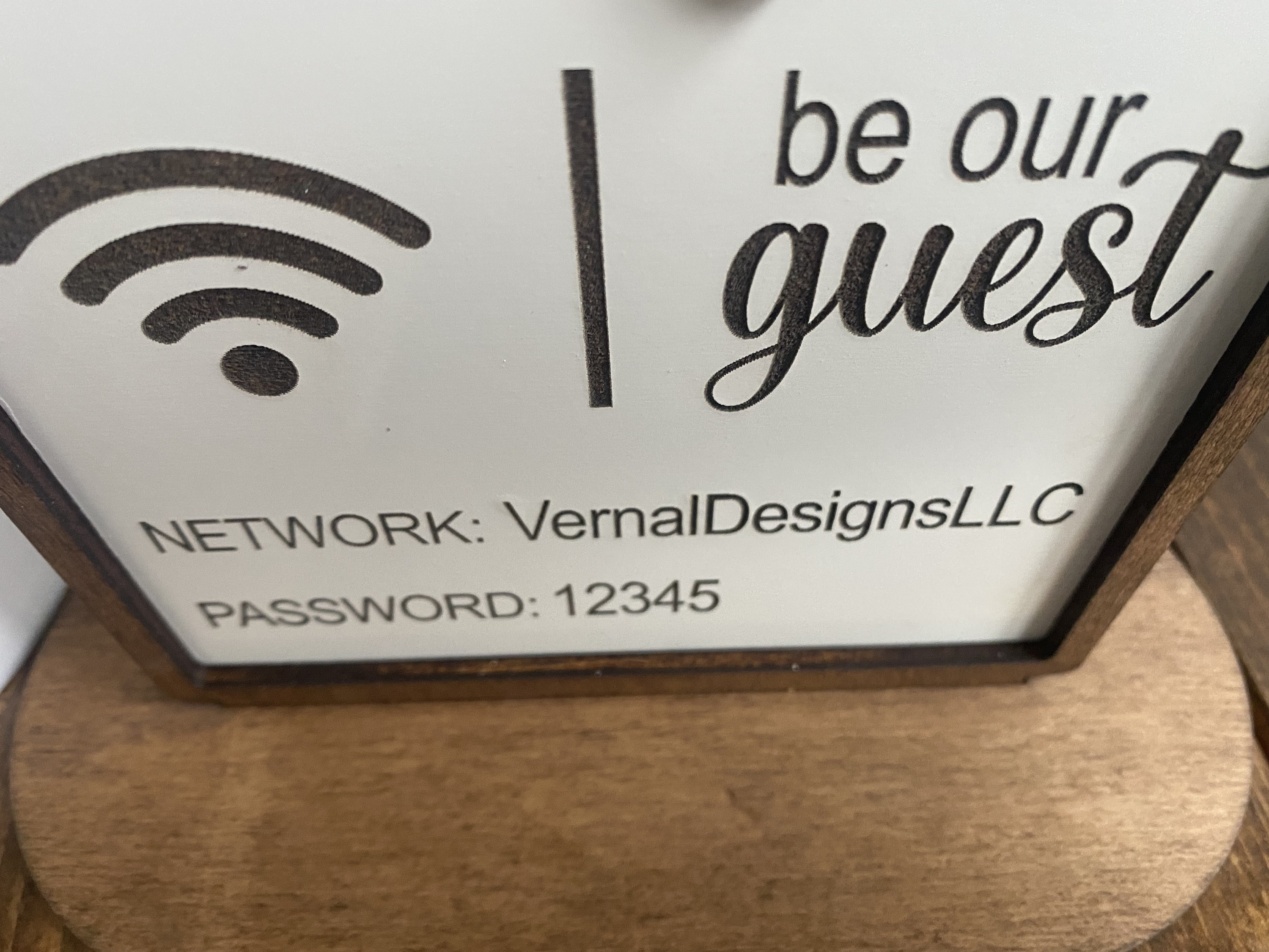 Wifi Network Password Sign Guest Wifi Password Air BNB - Etsy