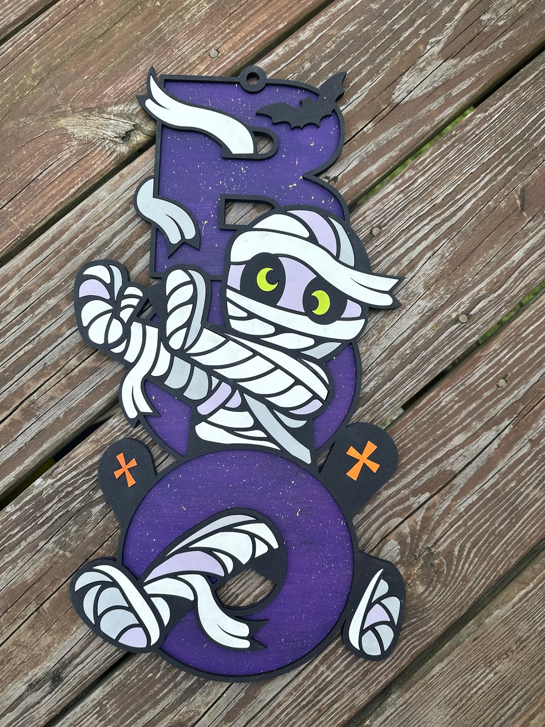 Halloween Mummy Door Hanger - Halloween Sign - Fall Decor - Halloween ...