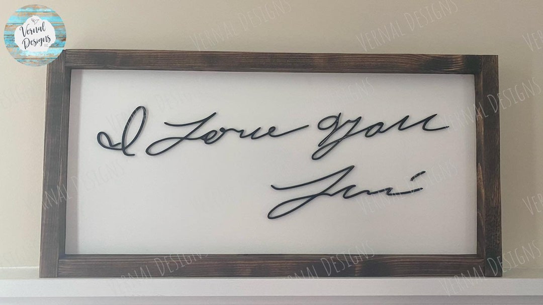 Personal Signature Sign - Etsy